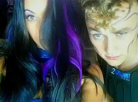 Stunning Bts Shot Of Psylocke And Angel From X Men Apocalypse