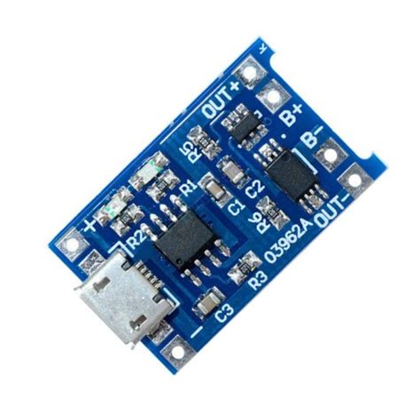 Micro Usb 5v 1a Lithium Battery Charger Module Mm