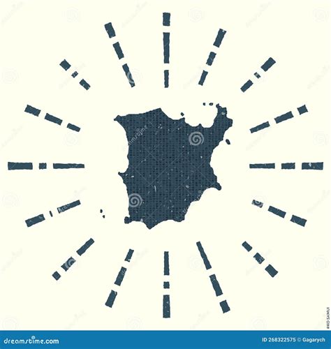 Ko Samui Logo Grunge Sunburst Poster With Map Of Stock Vector Illustration Of Splat
