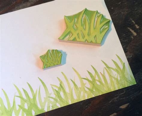 Handmade Grass Stamps • 2 Sizes Approximately 1 And 2¼ Love These But