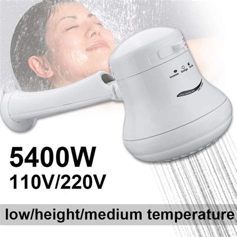 5400w 110v220v Bath Electric Shower Head Instant Hot Water Heater