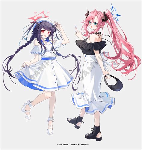 Fuuka And Juri Blue Archive Drawn By Oshioshio Danbooru