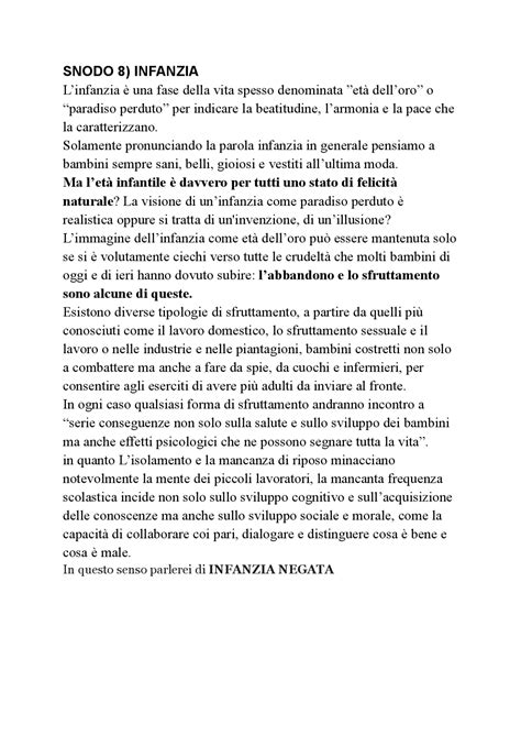Tesina Infanzia Maturita Docsity