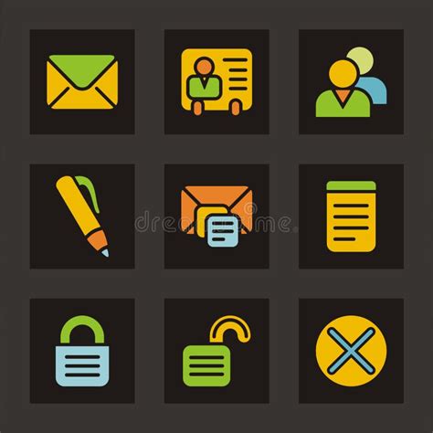 Database And Table Formatting Icons Stock Vector Illustration Of Data