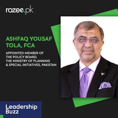 Rozee On Linkedin Leadership Buzz Mr Ashfaq Tola Fca Appointed