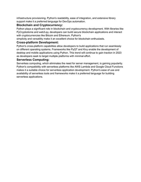 Top 10 Python Development Trends For All Pdf