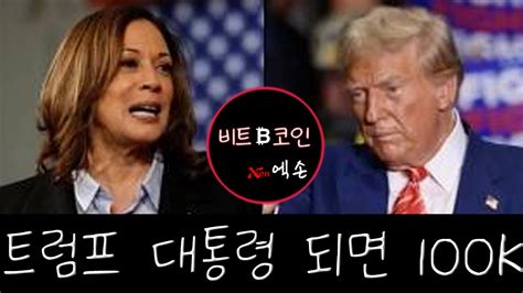 D 1 대선 하루 전 트럼프 승리 코인 승리 가즈아 알트 불장 20241104 Youtube