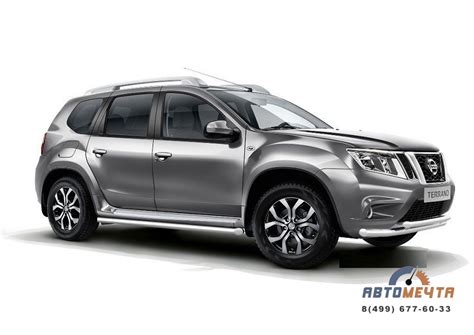 Защита порогов Вогнутая 63 мм НПС Рено Дастер 2012-2020 / Nissan ...