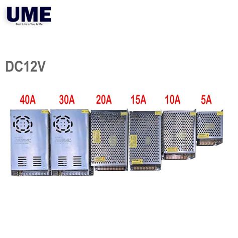 Universal Dc 12v 5a 10a 15a 20a 30a 40a Cctv Led Centralize Power Supply Adapter Without Case