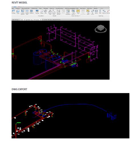 Pipe And Duct Insulations In Exported Dwg From Revit In Incorrect Locations Autodesk Community