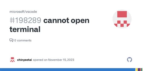 Cannot Open Terminal · Issue 198289 · Microsoftvscode · Github