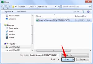 How To Recover Unsaved Excel Files Or Workbook