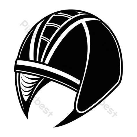 Editable Rugby Scrum Cap Vector Illustration In Silhouette Png Images