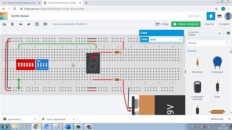 como conectar un display de 7 segmentos ánodo común con tinkercad youtube