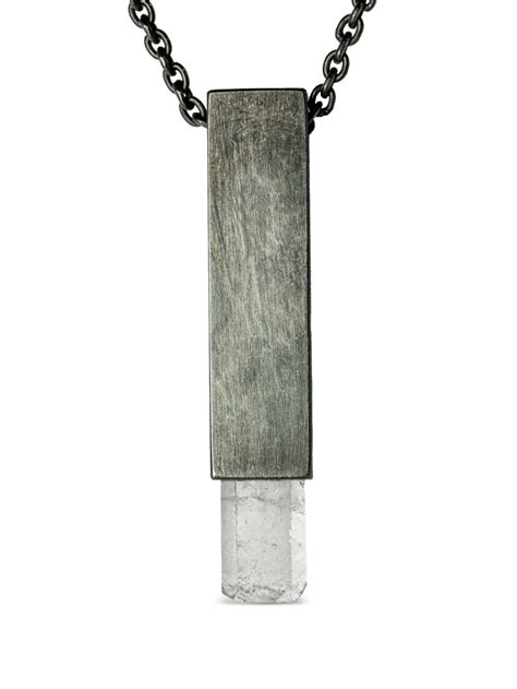 Parts Of Four Talisman Cuboid Pendant Necklace Silver Editorialist