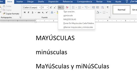 Como Cambiar La Letra A Mayuscula En Word Image To U