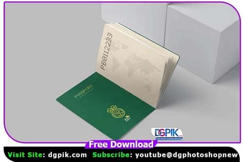 Passport Booklet Psd Mockups Dgpik