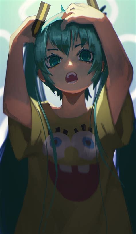 Hatsune Miku And Spongebob Squarepants Vocaloid And More Drawn By Topdylan Danbooru
