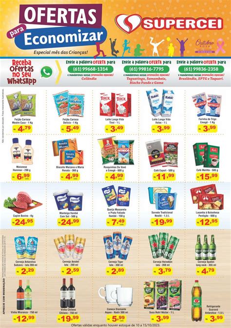 Supercei Supermercado até 15 10 2023 Encartes DF