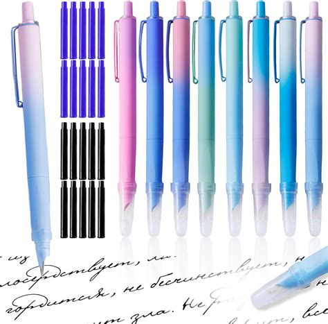Amazon Com Xixixiaozhu OASO K018 Sealed Retractable Fountain Pen Set 0 5mm With 2pcs Blue Ink