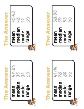 Quiz Quiz Trade Mean Median Mode And Range By Tasha S Treats TPT