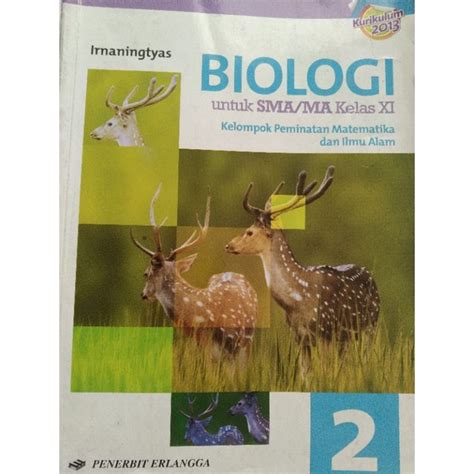 Jual Biologi Sma Kelas 2 Xi Penerbit Erlangga Irnaningtyas Shopee