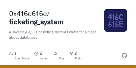 Github 0x416c616eticketingsystem A Javamysql It Ticketing System