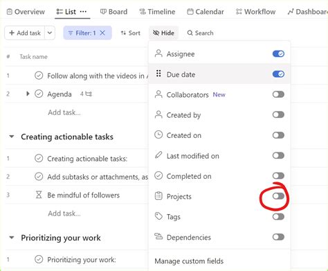 projects custom field missing tips and tricks asana forum