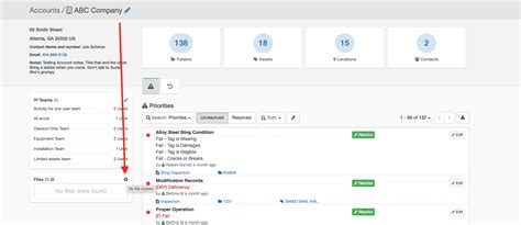 Account Files Feature InspectAll Support