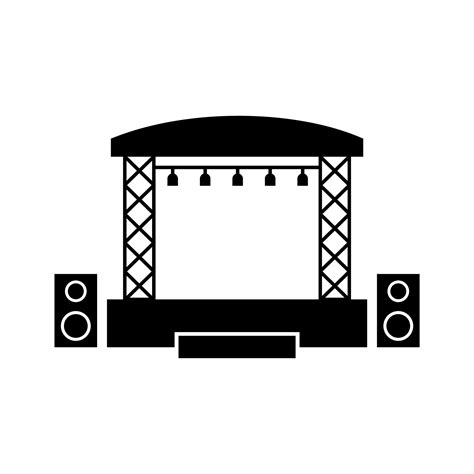 Concert Stage Flat Icon 12791244 Vector Art At Vecteezy