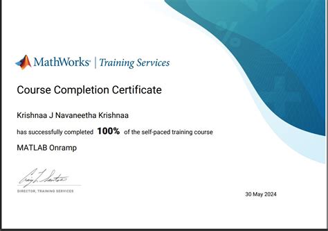 Navaneetha Krishnaa Jayaprakash On Linkedin Matlab Programming Onrampcourse Techlearning