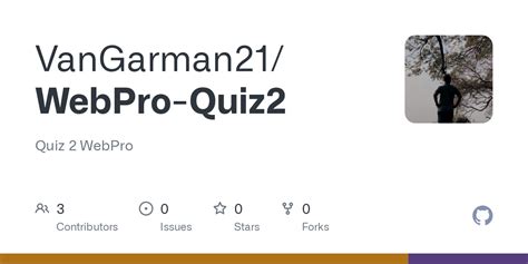 Github Vangarman21webpro Quiz2 Quiz 2 Webpro