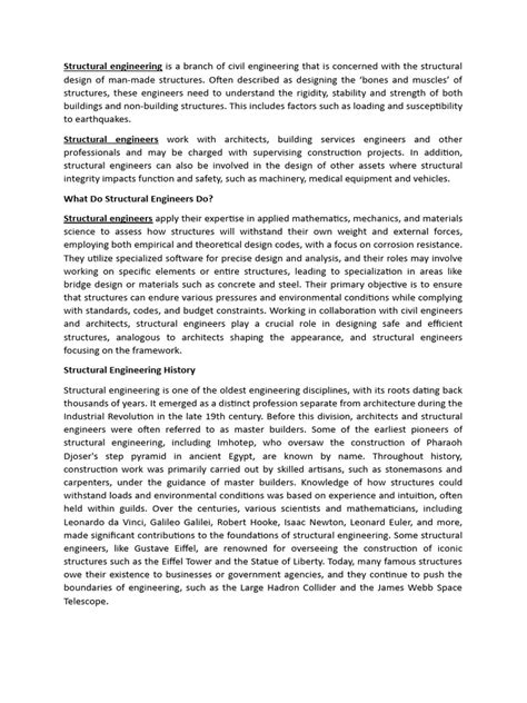 stuctural engineering pdf structural engineering engineering