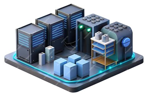 Premium Photo Modern Server And Data Center Icon