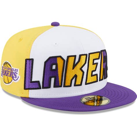 New Era Los Angeles Lakers 2023 Back Half Edition 59fifty Fitted Hat