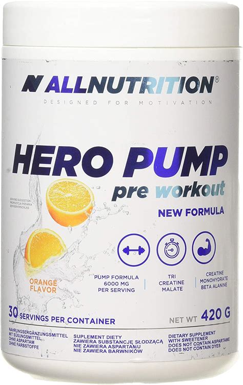 Allnutrition Hero Pump Orange 420 Gr E Vitamina Gr