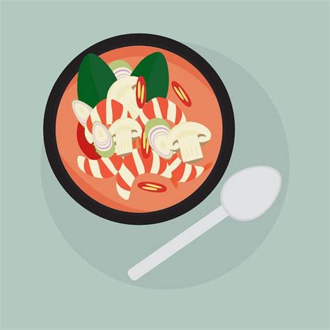 Premium Vector Asian Food Tom Yum Kung