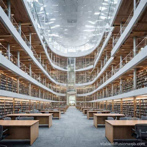 High Tech Future Library Stable Diffusion Online