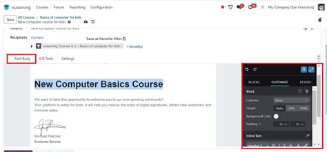 How To Configure E Learning Course In Odoo 17