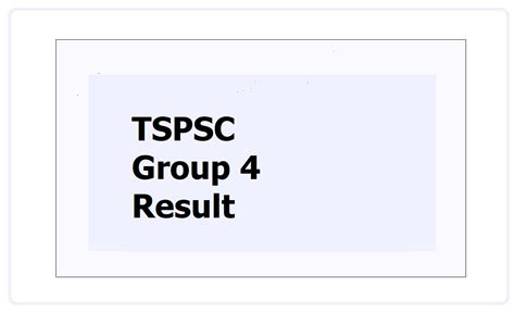 Tgpsc Group 4 Result 2025