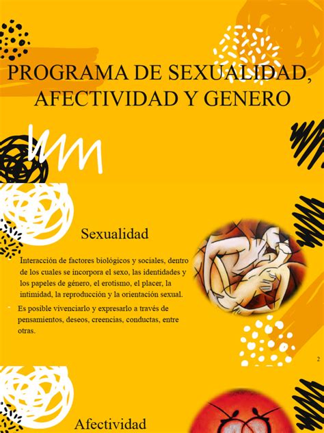 Presentacion Sexualidad Afectividad Y Genero Pdf La Sexualidad