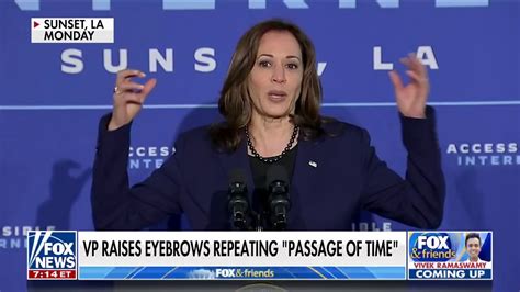 Vp Kamala Harris Raises Eyebrows With Passage Of Time Remarks Fox