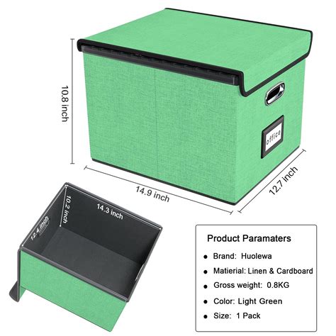 Huolewa Decorative File Organizer Box