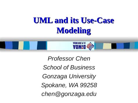 PPT UML And Its Use Case Modeling Professor Chen School Of Business