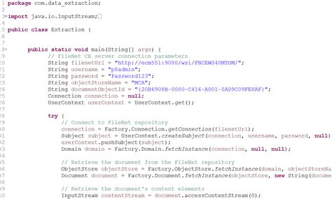 IBM FileNet P Migration Extract Content And Properties From IBM FileNet P V And Ingest