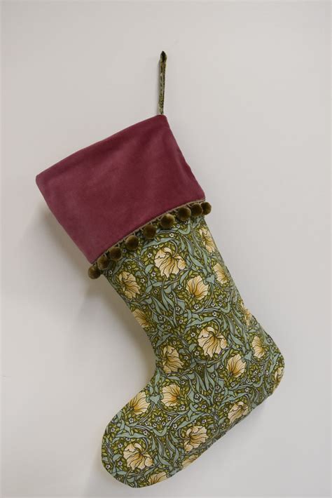 William Morris Stocking In Mauve Debbiemathews