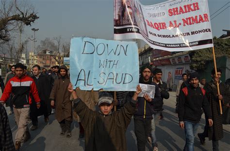 Execution Of Shia Cleric In Saudi Arabia Triggers Protests Across India