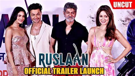 Uncut Ruslaan Official Trailer Launch Aayush Sharma Jagapathi Babu