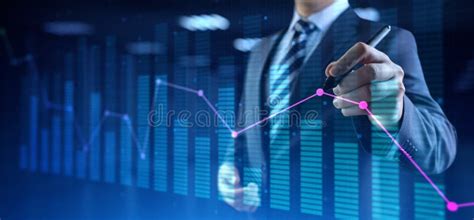 Financial Concept Charts Diagram Stock Market Data Analysis