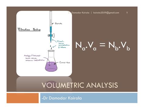 Solution Volumetric Analysis 1 Chemistry Notes Studypool